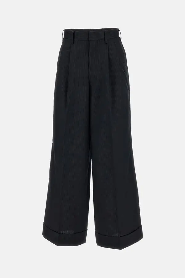 Junya Watanabe Pantaloni A Gamba Larga Gessati