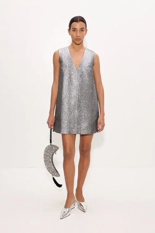 SIMONMILLER Fountain Metallic Mini Dress