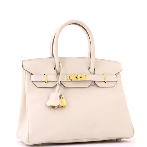 Hermès Birkin Handbag Light Epsom With Gold Hardware 30