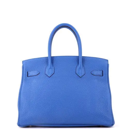Hermès Birkin Handbag Clemence With Gold Hardware 30