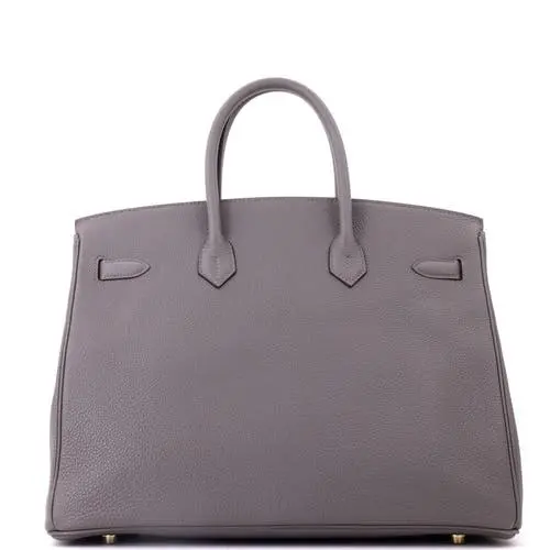 Hermès Birkin Handbag Togo With Gold Hardware 35 - Grey