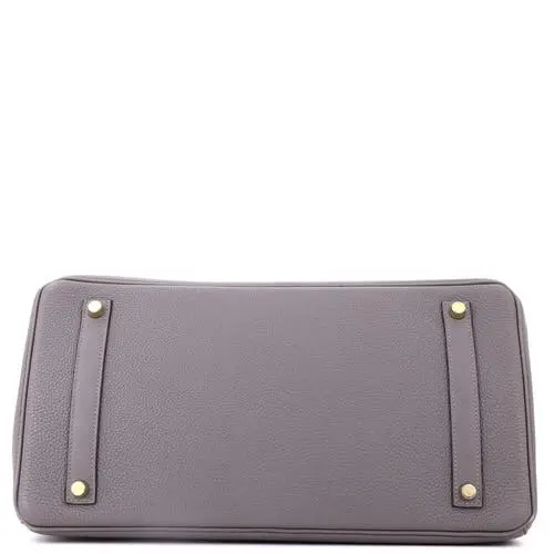 Hermès Birkin Handbag Togo With Gold Hardware 35 - Grey