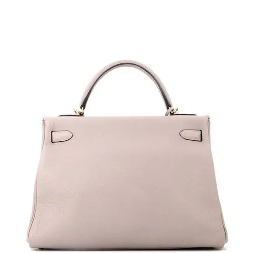 Hermès Kelly Handbag Togo With Gold Hardware 28 - Grey
