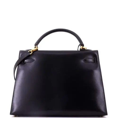 Hermès Kelly Handbag Box Calf With Gold Hardware 32 - Black