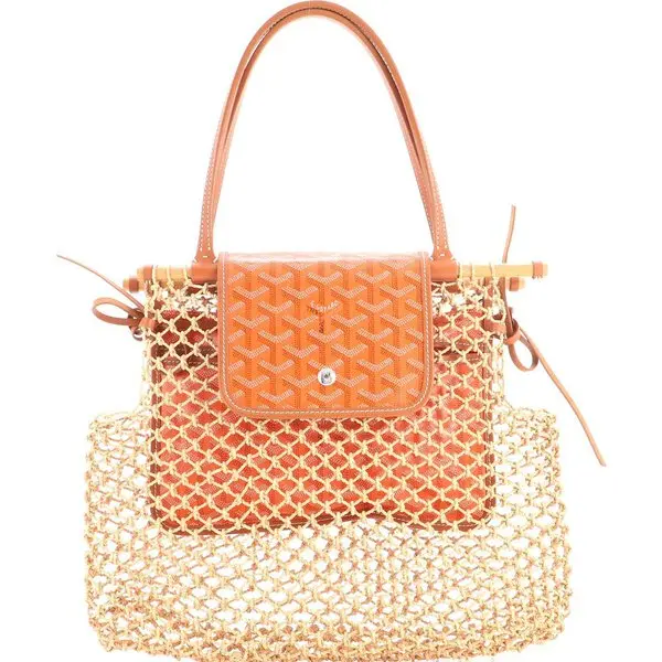 Goyard Aligre Bag Raffia Net With Coated Canvas