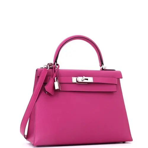 Hermès Kelly Handbag Epsom With Palladium Hardware 28