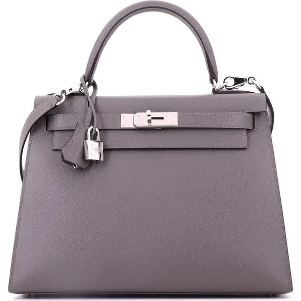 Hermès Kelly Handbag Epsom With Palladium Hardware 28