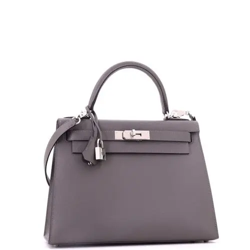 Hermès Kelly Handbag Epsom With Palladium Hardware 28