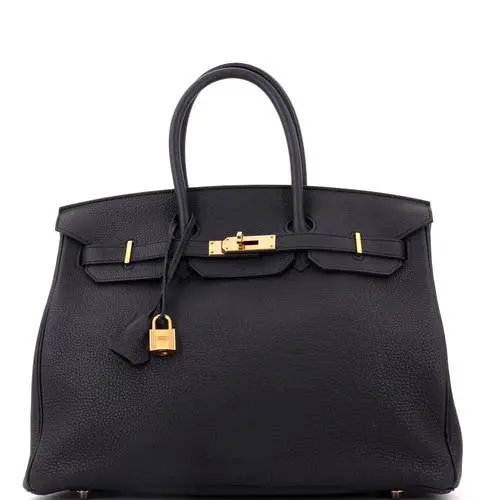 Hermès Birkin Handbag Togo With Rose Gold Hardware 35