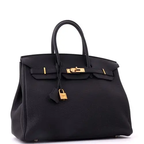 Hermès Birkin Handbag Togo With Rose Gold Hardware 35