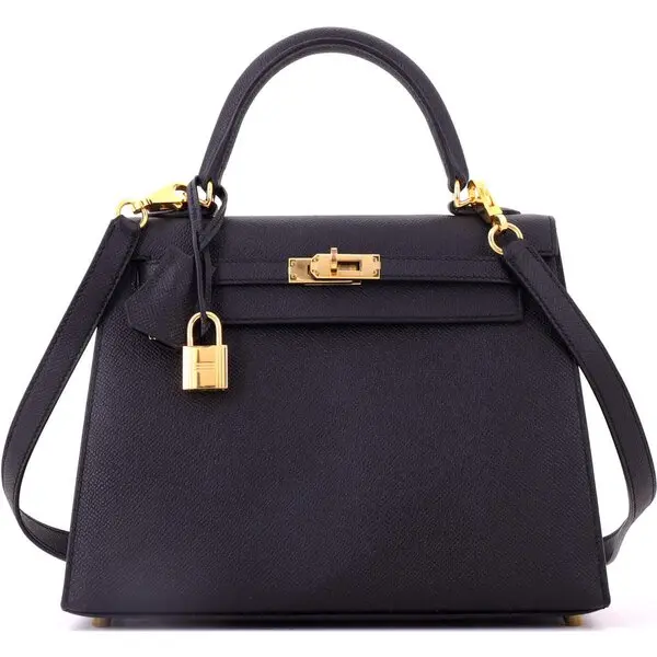 Hermès Kelly Handbag Epsom With Gold Hardware 25