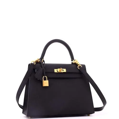 Hermès Kelly Handbag Epsom With Gold Hardware 25