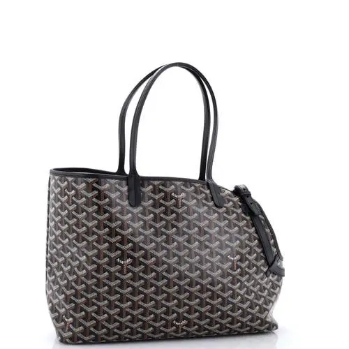 Goyard Chien Gris Pet Carrier Tote Coated Canvas