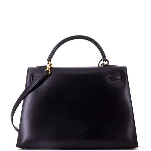 Hermès Kelly Handbag Box Calf With Gold Hardware 32 - Black