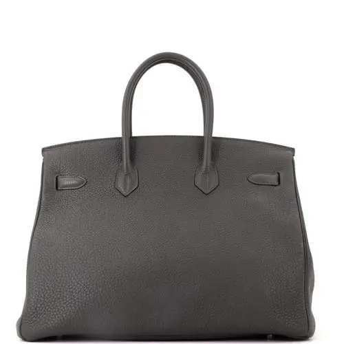 Hermès Birkin Handbag Green Togo With Palladium Hardware 35
