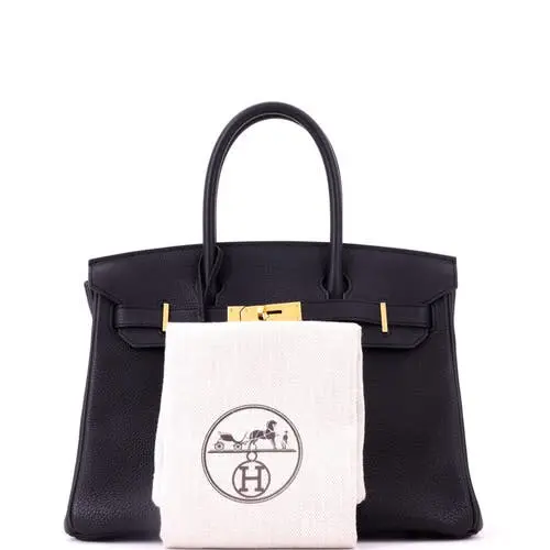 Hermès Birkin Handbag Togo With Gold Hardware 30 - Black