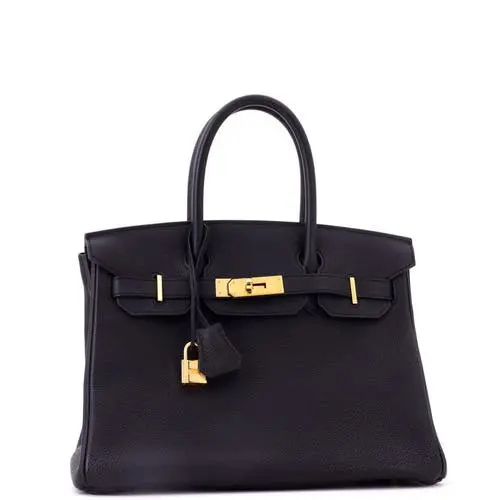 Hermès Birkin Handbag Togo With Gold Hardware 30 - Black