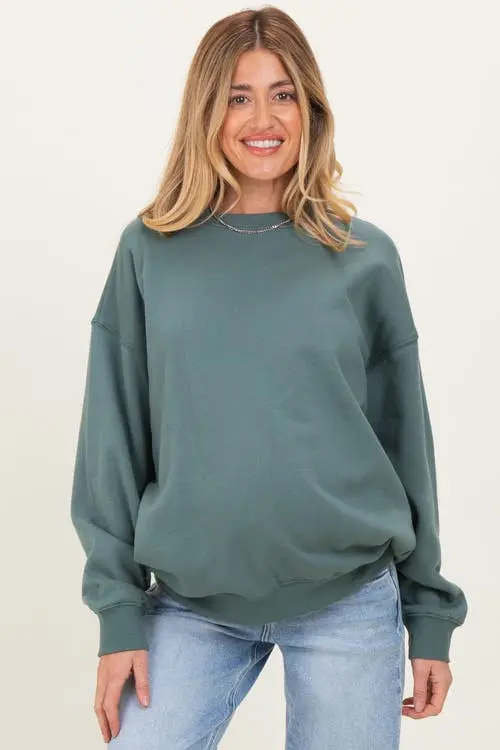 PINKBLUSH Jade Oversized Fleece Sweatshirt