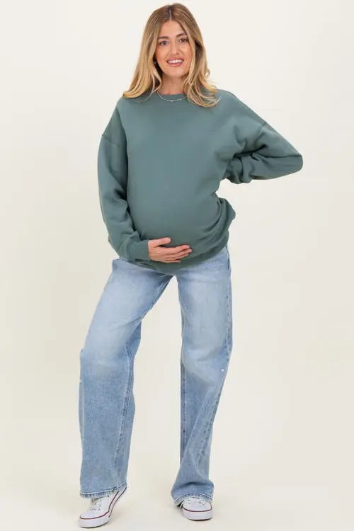 PINKBLUSH Jade Oversized Fleece Sweatshirt