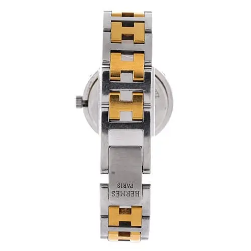 Hermès Clipper Quartz Watch Stainless Steel With Plated Metal 24