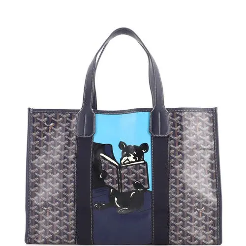 Goyard Villette Tote Printed Coated Canvas Mm - Blue
