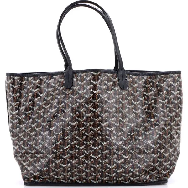 Goyard Anjou Reversible Tote Coated Canvas Pm - Black