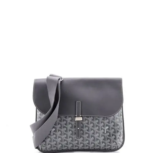 Goyard Coursier Messenger Bag Coated Canvas And Leather