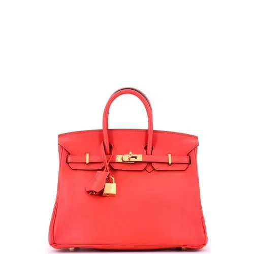 Hermès Birkin Handbag Swift With Gold Hardware 25