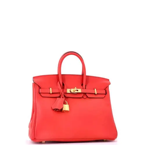 Hermès Birkin Handbag Swift With Gold Hardware 25