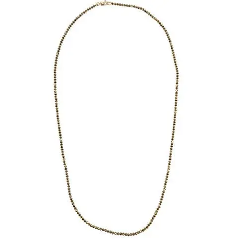 MADISON MAISON Beaded Pyrite Necklace