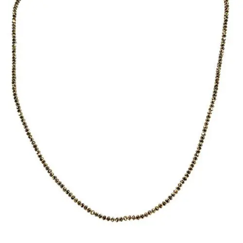 MADISON MAISON Beaded Pyrite Necklace