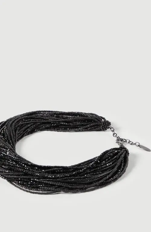 Brunello Cucinelli Hematite And Sterling Silver Choker