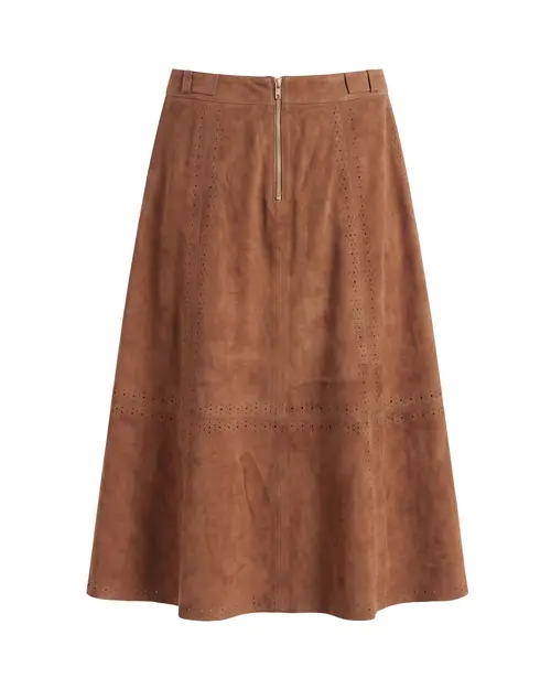 CARTOLINA Presley Genuine Suede Midi Skirt