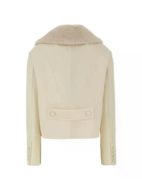 Ermanno Scervino Double-breasted Shearling Jacket