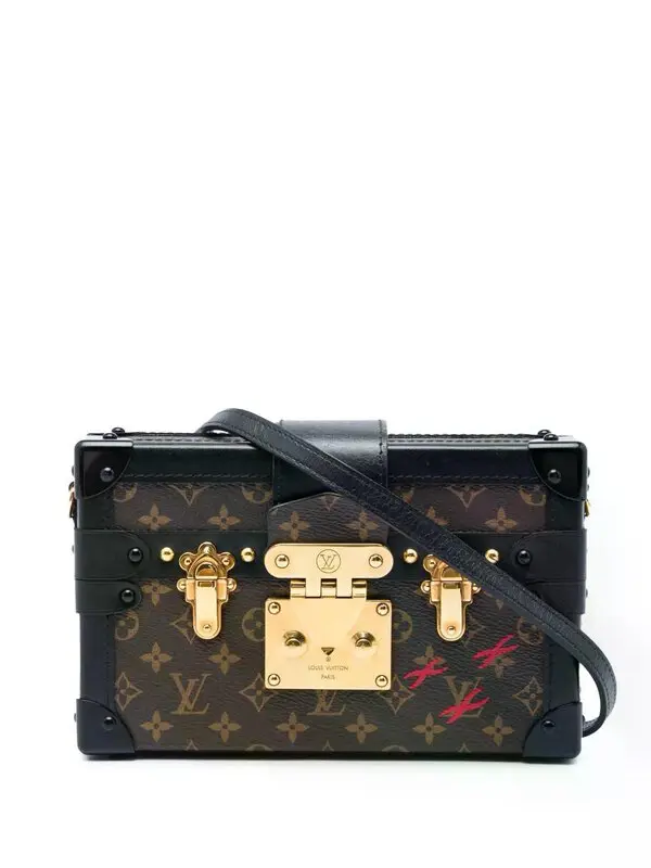 LOUIS VUITTON 2016 Monogram Petite Malle Crossbody Bag