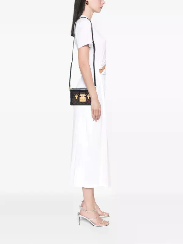 LOUIS VUITTON 2016 Monogram Petite Malle Crossbody Bag