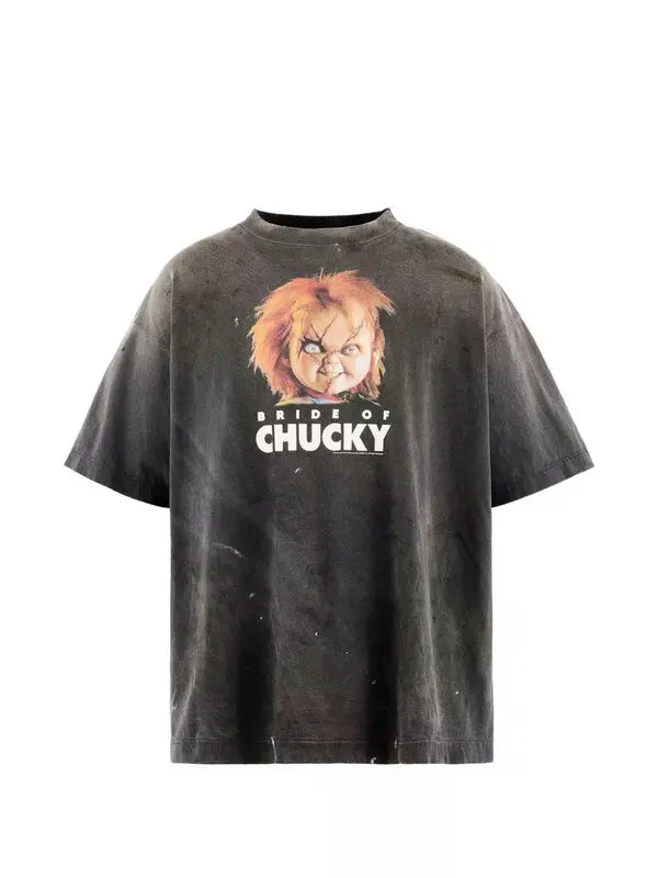 SAINT MXXXXXX X Cky Bride Of Chucky-print T-shirt - Black