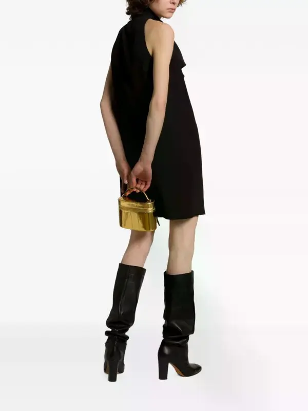 Alberta Ferretti Ruffled Halter-neck Mini Dress