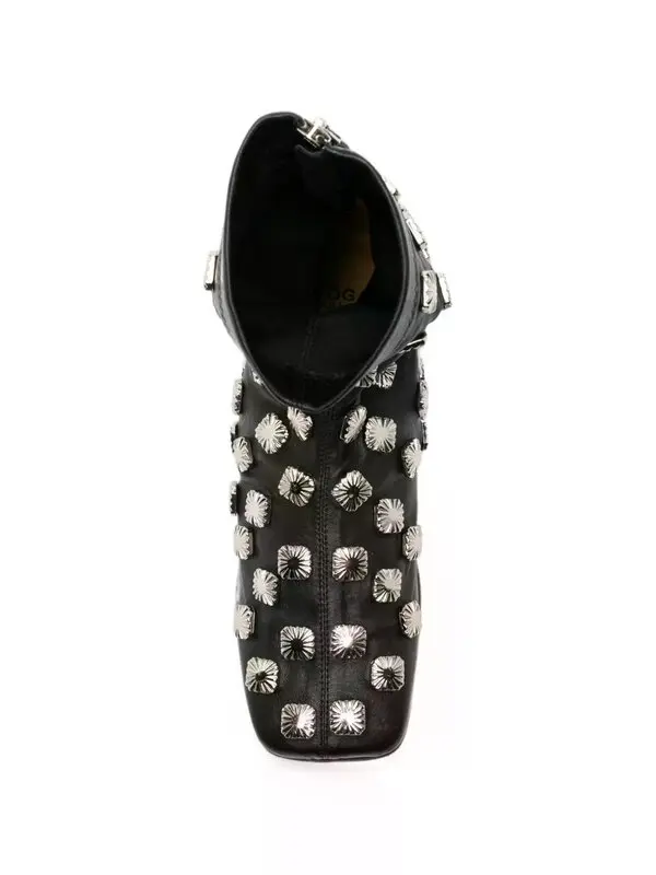 Toga Stud-embellished Leather Boots