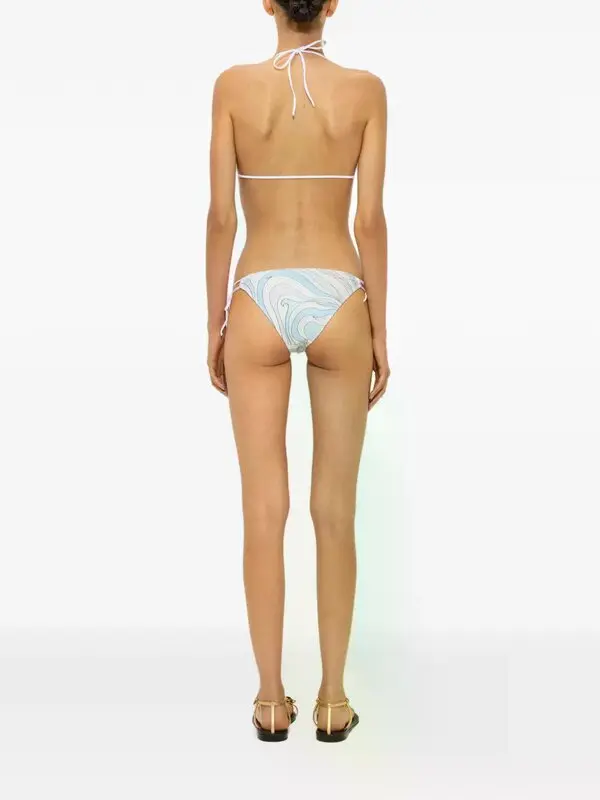 Emilio Pucci Marmo-print Bikini Top