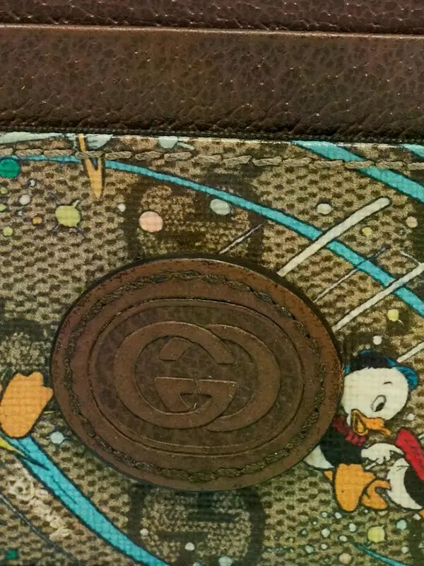 Gucci X Disney Donald Duck Gg Supreme Card Holder