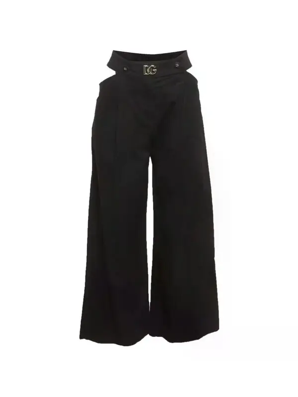 Dolce & Gabbana Cut-out Wide-leg Trousers