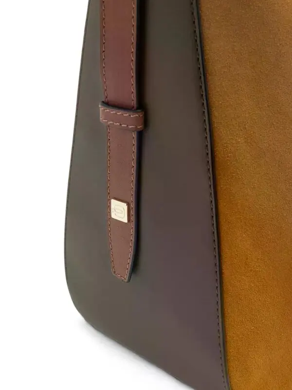 PIQUADRO Logo-plaque Laptop Tote Bag - Brown