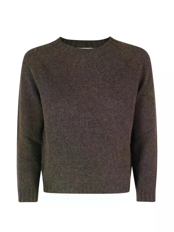 ROBERTO COLLINA Maglia Girocollo Camel Wool Jumper