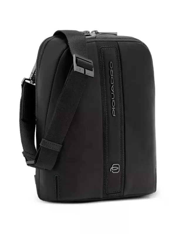 PIQUADRO Logo-plaque Leather Ipad® Mini Messenger Bag