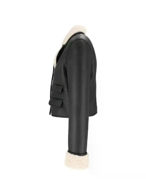 Ermanno Scervino Embroidered Faux-shearling Jacket