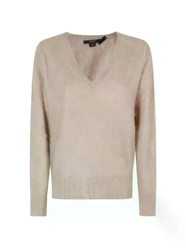 Seventy V-neck Cashmere Sweater - Neutrals