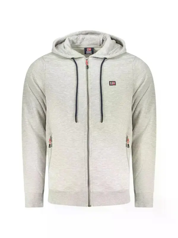 NORWEGIAN RAIN Logo-patch Zip-up Hoodie