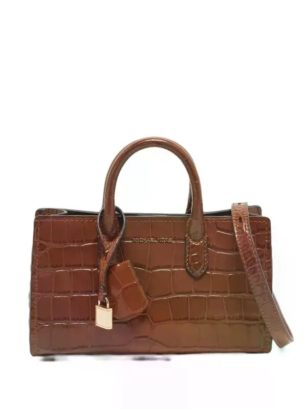 Michael Kors Extra Small Scarlett Croc-embossed Tote Bag - Brown