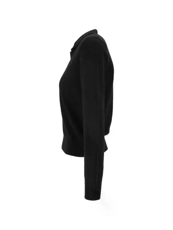 KANGRA V-neck Long-sleeve Polo Sweater